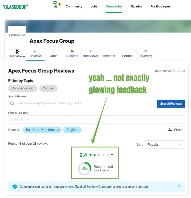 Apex Focus Group Review: $750/Week Legit or Scam?