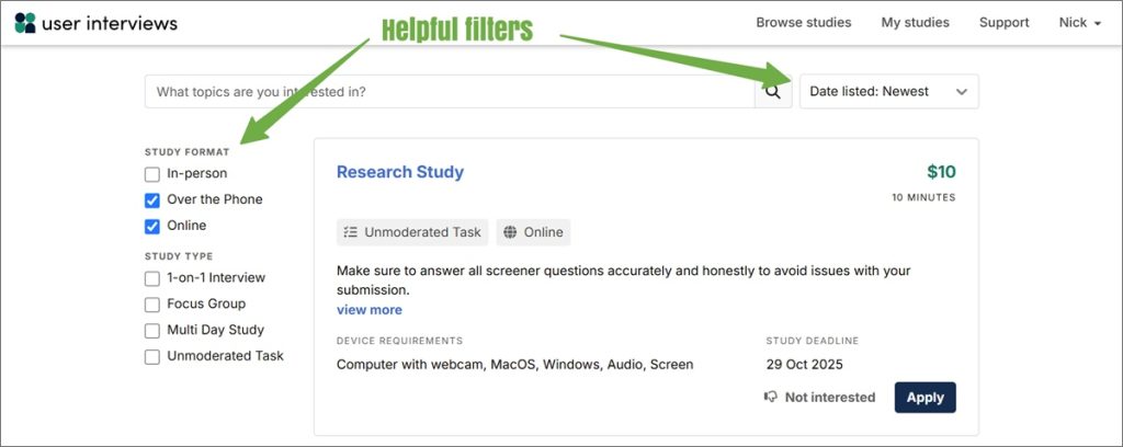 User Interviews Review (2025): $100 an Hour for Your Opinion?