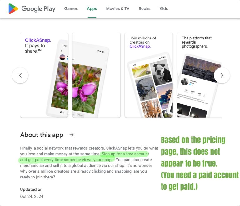 Is ClickASnap Legit? Make Money When People View Your Photos